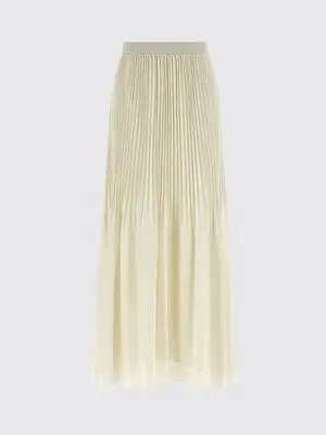 TWINSET Pleated Long Skirt In Crêpe