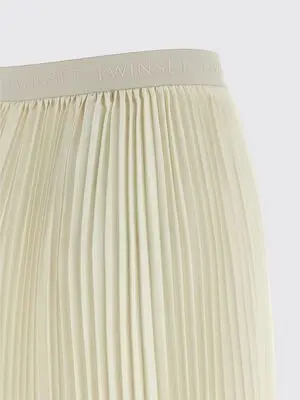 TWINSET Pleated Long Skirt In Crêpe