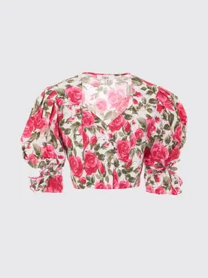 Chloé Cotton Cropped Top With Floral Print