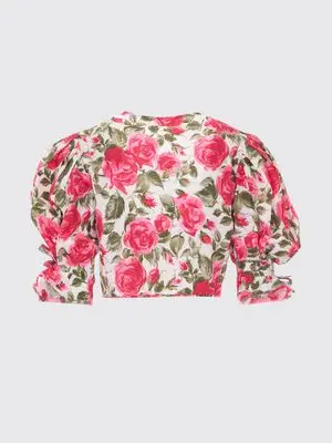 Chloé Cotton Cropped Top With Floral Print