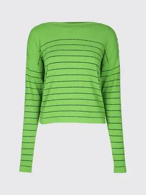 Elisabetta Franchi Striped Cotton Blend Jumper
