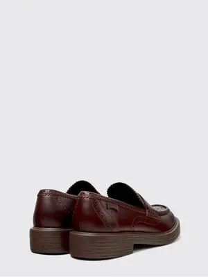 Camper Loafers With Broguing Detail