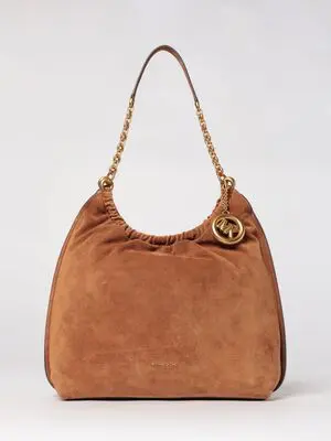 Michael Kors Indie Suede Shoulder Bag - Brown