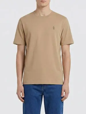 Maison Kitsuné Cotton T-shirt With Logo - Brown