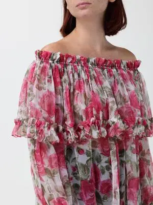 Chloé Floral Print Silk Blouse - Pink