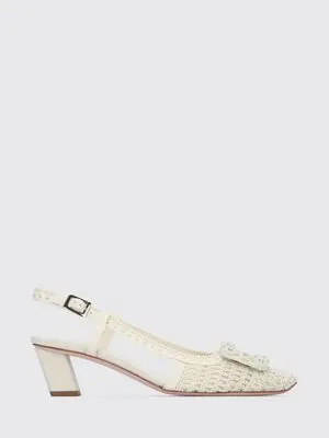 ROGER VIVIER Belle Vivier Braided Slingback Pumps With Rhinestones