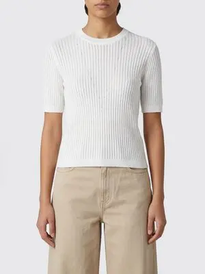ROBERTO COLLINA Cotton Blend Knit Sweater - White