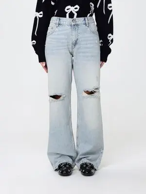 Marc Jacobs Distressed Wide-leg Jeans