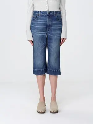 Chloé Cropped Fit Cotton Jeans - Denim