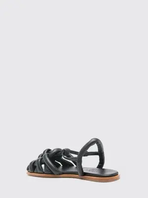 Hereu Braided Leather Slingback Sandals