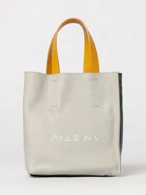 Marni Museo Mini Grained Leather Bag - Blue