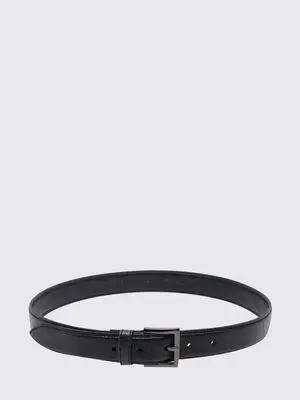 Orciani Crinkled Leather Belt - Black