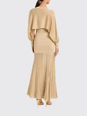 TWINSET Lurex Viscose Knit Long Dress