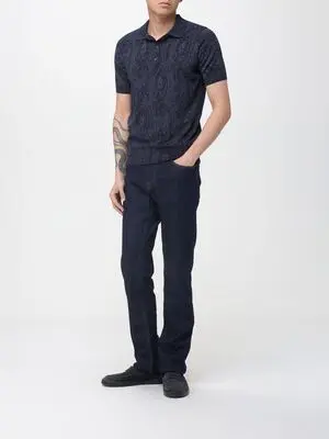 Etro Paisley Cotton Polo Shirt