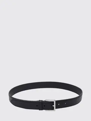 Orciani Hammered Leather Belt - Black