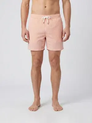 Polo Ralph Lauren Striped Cotton Blend Swimsuit - Peach