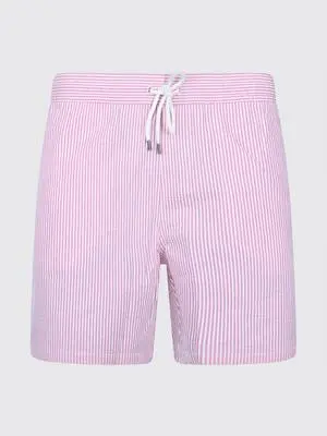 Polo Ralph Lauren Striped Cotton Blend Swimsuit - Pink