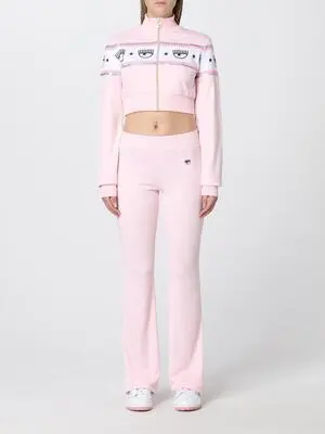 CHIARA FERRAGNI Zip-up Cropped Jacket And Flared Trousers Set