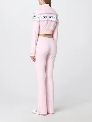 CHIARA FERRAGNI Zip-up Cropped Jacket And Flared Trousers Set