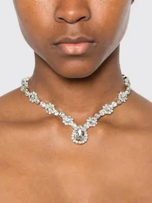 N° 21 Brass Necklace With Set Rhinestones