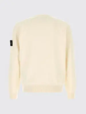 Stone Island Organic Cotton Knit Crewneck Sweater - Ivory