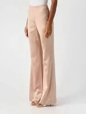 Pinko Satin Flared Trousers - Beige
