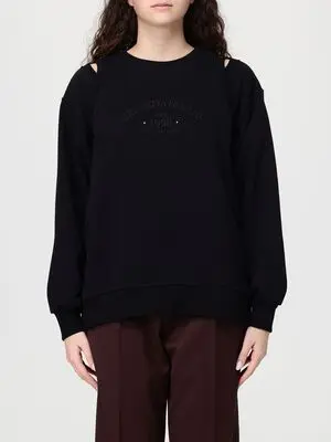 Elisabetta Franchi Cut-out Cotton Sweatshirt - Black