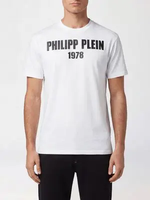 Philipp Plein Cotton T-shirt With Contrasting Logo Lettering Print On The Chest - White