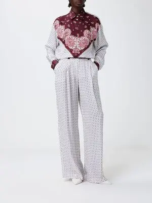 Pinko Printed Viscose Palazzo Trousers