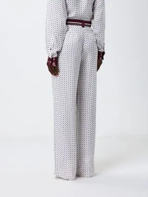 Pinko Printed Viscose Palazzo Trousers