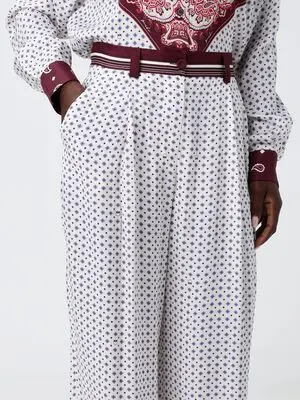 Pinko Printed Viscose Palazzo Trousers