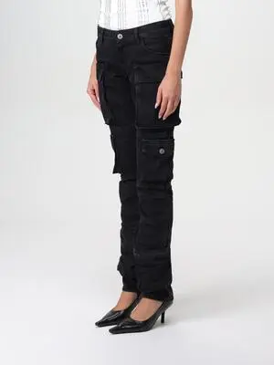 Attico Cargo Jeans - Black