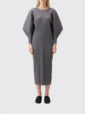 Issey Miyake Pleated Crêpe Dress - Grey