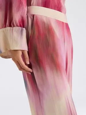 Momoni Printed Viscose Palazzo Trousers