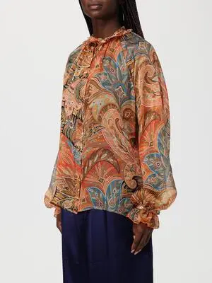 Etro Paisley Print Silk And Cotton Shirt