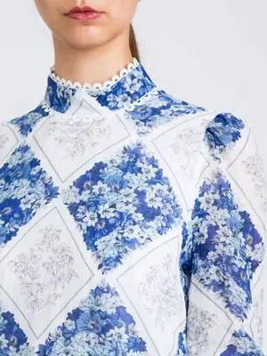 TWINSET Floral Raffia Dress