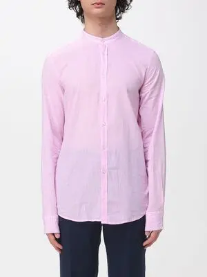 MANUEL RITZ Linen And Cotton Casual Shirt - Pink