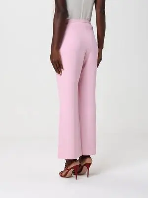 Alberta Ferretti Flared Crêpe Trousers - Pink