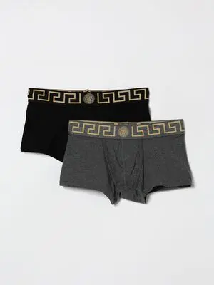 Versace Set Of 2 Stretch Cotton Briefs - Black