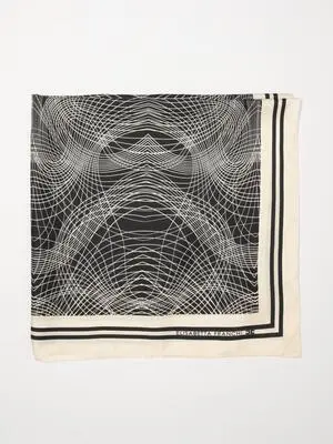 Elisabetta Franchi Printed Silk Scarf - Butter