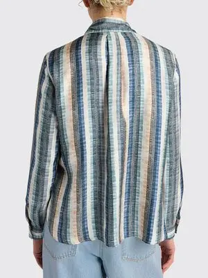 Momoni Silk Shirt With Ethnic Print