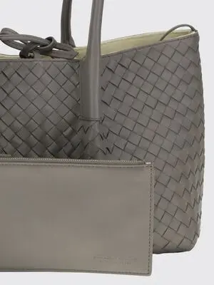 Bottega Veneta Woven Leather Tote Bag - Grey