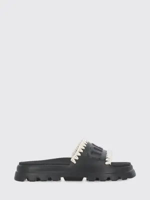 Mou Eva Rubber Sliders - Black