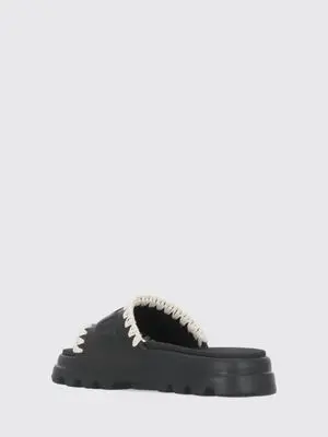 Mou Eva Rubber Sliders - Black