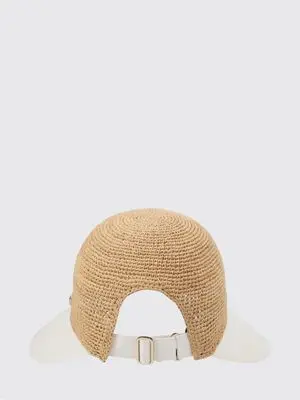 Helen Kaminski Raffia And Linen Baseball Cap