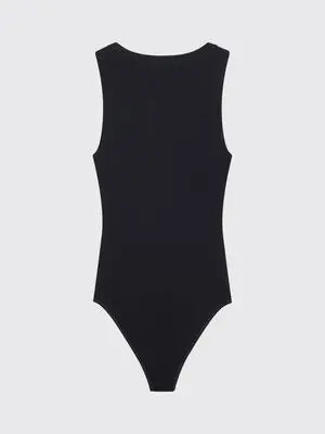 Alaïa Ribbed Viscose Bodysuit