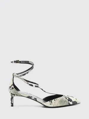Khaite Mia Python Print Leather Pumps