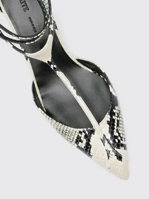 Khaite Mia Python Print Leather Pumps