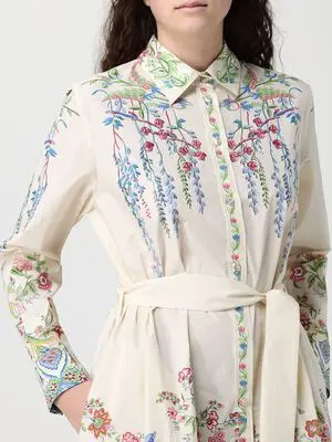 Etro Poplin Shirt Dress With Print