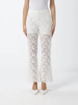 TWINSET Lace Cropped Trousers - White